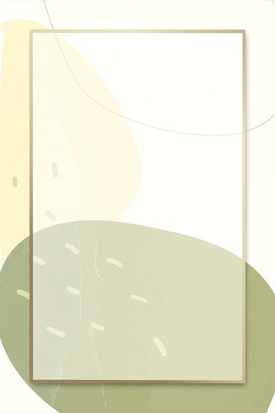Faded green frame psd golden | Premium PSD - rawpixel