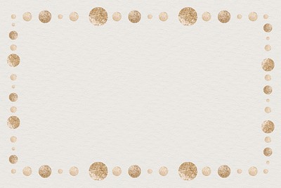 Gold dot patterned frame beige | Premium Photo - rawpixel