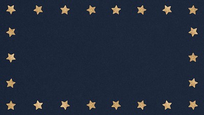 Gold star patterned frame midnight | Premium Photo - rawpixel