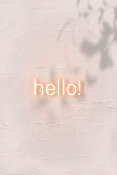 Orange hello neon sign design | Premium Vector - rawpixel