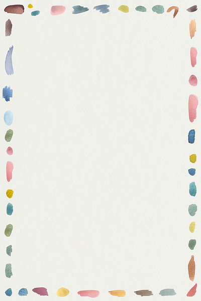 Colorful watercolor blob stroke frame | Premium PSD - rawpixel