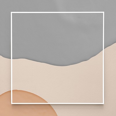 Neutral background psd white frame | Premium PSD - rawpixel
