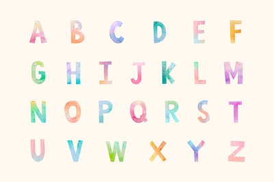 Abc font set illustration vector | Premium Vector - rawpixel