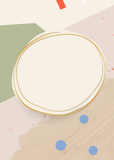 Gold oval frame on background | Premium Vector - rawpixel