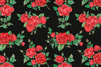 Red rose pattern png transparent | Premium PNG - rawpixel