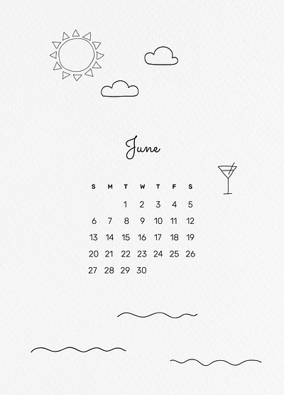 June 2021 printable template psd | Premium PSD - rawpixel
