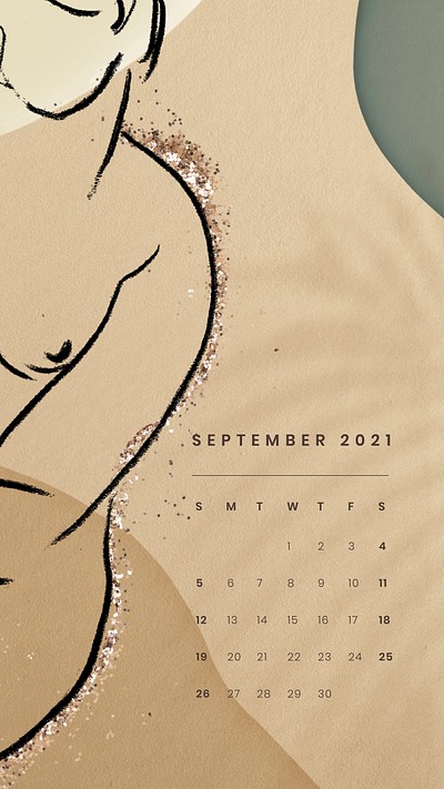 September 2021 printable month sketched | Free Photo - rawpixel