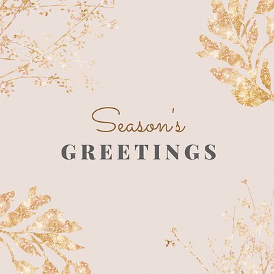 Season's greeting editable template vector | Premium Vector Template ...