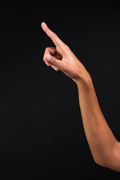 Finger pointing png hand gesture | Premium PNG Sticker - rawpixel