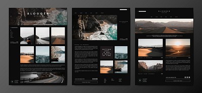 Travel blog first page template | Premium Vector - rawpixel