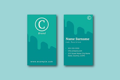 Business card template front and | Free Vector - rawpixel