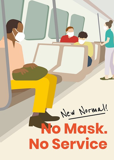 No mask no service psd | Free Vector Template - rawpixel