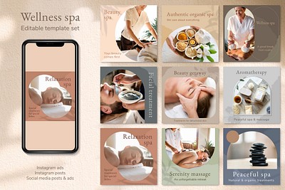 Wellness spa banner template psd | Premium PSD - rawpixel