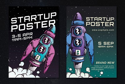 Startup business poster template vector | Premium Vector - rawpixel