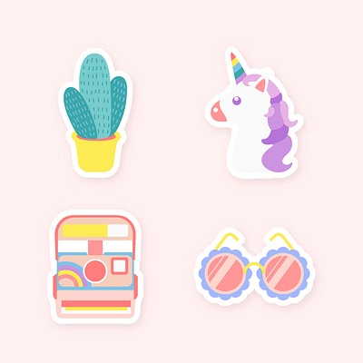 Cute sticker collection | Premium PNG - rawpixel