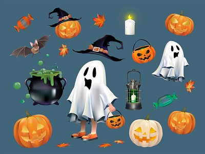 Halloween vector set | Premium Vector Illustration - rawpixel