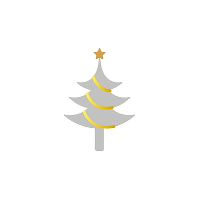 Illustration of christmas tree icon | Free Vector - rawpixel