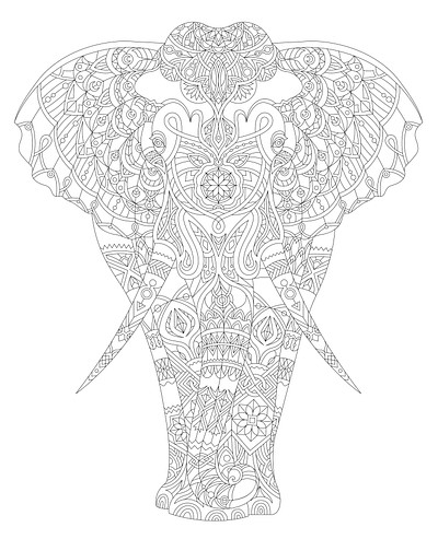 Illustration animal adult coloring page | Premium Vector Illustration ...