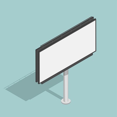 Vector of billboard advertising icon | Premium Vector - rawpixel