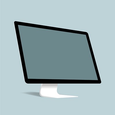 Vector of computer monitor icon | Free Vector - rawpixel