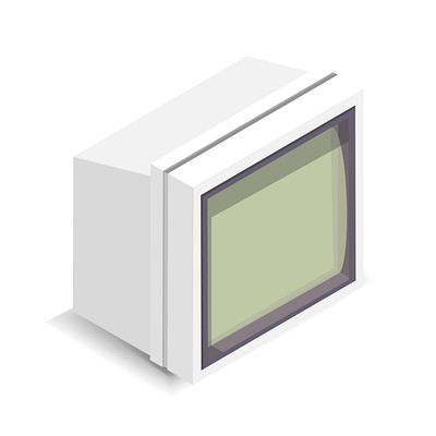 Vector illustration of computer monitor | Premium Vector - rawpixel