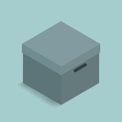 Vector 3D container box icon | Premium Vector - rawpixel