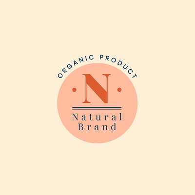 Natural brand logo badge design | Free Vector - rawpixel
