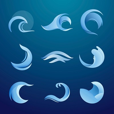 Ocean wave sticker, animated water | Premium Vector - rawpixel