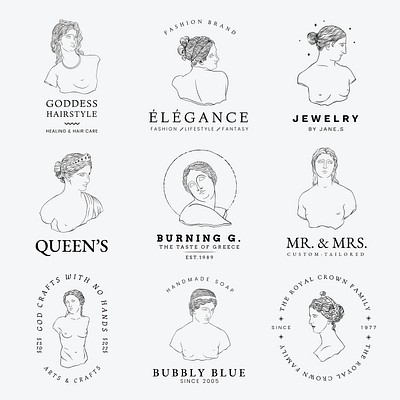 Branding logo, aesthetic business identity | Premium PSD - rawpixel