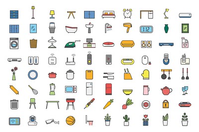 Collection of household item vectors | Free Vector - rawpixel