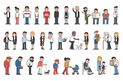 illustration of people vector set | Premium Vector - rawpixel