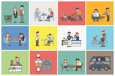 Illustration small business vector set | Premium Vector - rawpixel