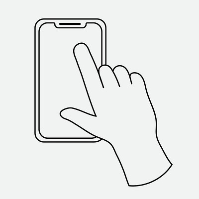 Hand using smartphone clipart, social | Premium PSD - rawpixel
