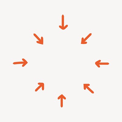 Cute red arrow illustration, simple | Premium Vector - rawpixel