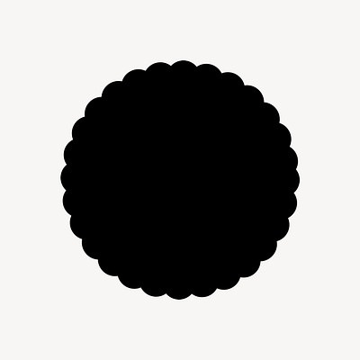Jagged circle png sticker, simple | Premium PNG - rawpixel