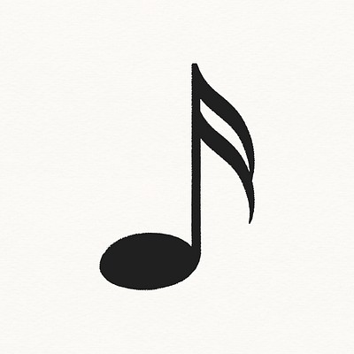 Semiquaver doodle clipart, musical note | Free Photo - rawpixel
