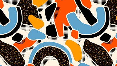 Memphis pattern HD wallpaper, aesthetic | Premium Photo - rawpixel