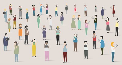 Vector set of illustrated people | Premium Vector Illustration - rawpixel