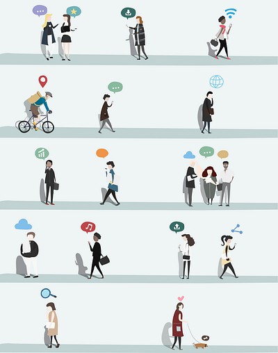 Vector set of illustrated people | Premium Vector Illustration - rawpixel