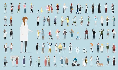 Illustration set human avatar vector | Premium Vector - rawpixel