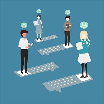 Illustration human avatar using technology | Premium Vector ...