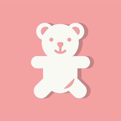 Teddy bear Valentines day icon | Premium Vector - rawpixel