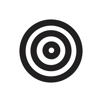 Isolated target icon white background | Premium Vector - rawpixel