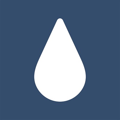 Isolated water drop simple icon | Free Icons - rawpixel