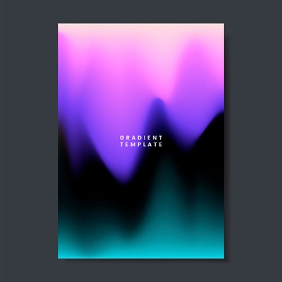 Colorful gradient wallpaper template design | Free Vector - rawpixel