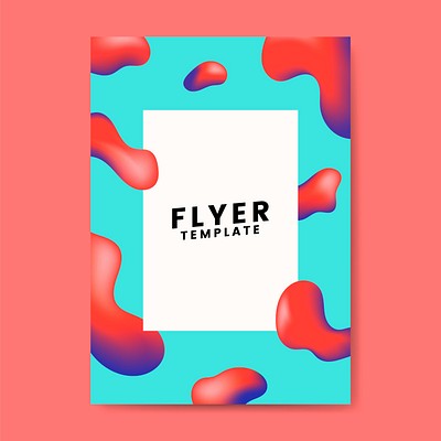 Colorful flyer template graphic design | Free Vector - rawpixel