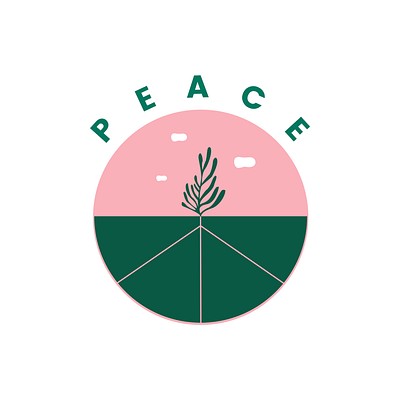 Peace on earth symbol illustration | Free Vector - rawpixel
