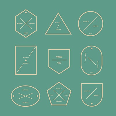 Set of minimal badges and | Premium Vector - rawpixel