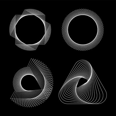 Abstract geometric elements set vector | Free Vector - rawpixel