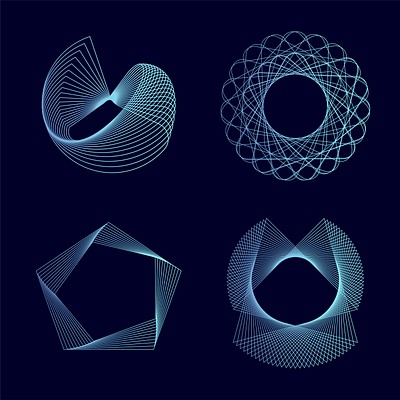 Abstract geometric elements set vector | Premium Vector - rawpixel